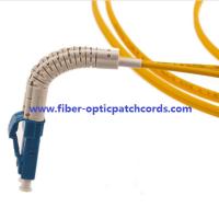 China Fiber Optic LC-LC Patch cords / Jumper With Flexible 90 Degree Angle Boots for sale