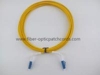 China Fiber Optic LC-LC Patch cords / Jumper With Flexible 90 Degree Angle Boots for sale