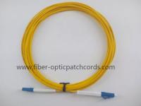 China Fiber Optic LC-LC Patch cords / Jumper With Flexible 90 Degree Angle Boots for sale