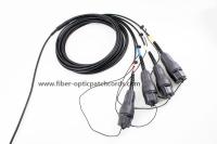 China Outdoor UL94-V0 Fiber Optic Patch Cord Fullaxs LC To LC 8Core Single Mode 8fiber Patch Cable for sale
