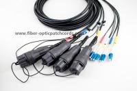 China Outdoor UL94-V0 Fiber Optic Patch Cord Fullaxs LC To LC 8Core Single Mode 8fiber Patch Cable for sale