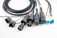 China Outdoor UL94-V0 Fiber Optic Patch Cord Fullaxs LC To LC 8Core Single Mode 8fiber Patch Cable for sale