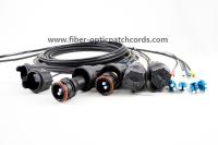 China Outdoor UL94-V0 Fiber Optic Patch Cord Fullaxs LC To LC 8Core Single Mode 8fiber Patch Cable for sale