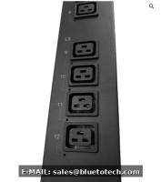 China 80A Smart Remote Control IPDU Mining PDU 12 Port C19 Outlet Level Monitoring SNMP 415V Three Phase for sale