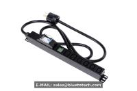 China 32A Single Phase Rack PDU Power Distribution Unit with Mini Meter, 32A Circuit Breaker and 4 x C13 + 2 x C19 Outlets for sale