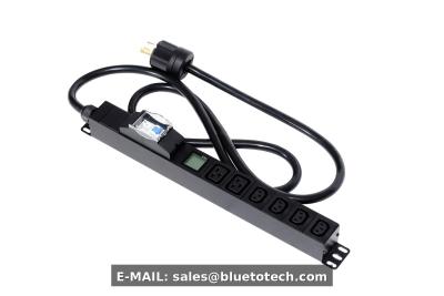 China 32A Single Phase Rack PDU Power Distribution Unit with Mini Meter, 32A Circuit Breaker and 4 x C13 + 2 x C19 Outlets for sale