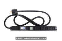 China 32A Single Phase Rack PDU Power Distribution Unit with Mini Meter, 32A Circuit Breaker and 4 x C13 + 2 x C19 Outlets for sale