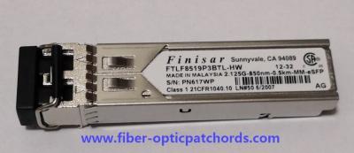 China FTLF8519P3BTL-HW FINISAR 2.125G SFP 850nm 500m 1000BASE-SX and 2G Fibre Channel Optical Transceiver Industrial Tempera for sale