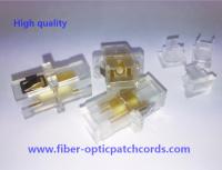 China Clear Housing Color Fiber Optic SC Adpter Simplex Model Plastic Material for sale
