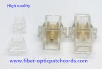 China Clear Housing Color Fiber Optic SC Adpter Simplex Model Plastic Material for sale