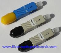 China Single / Multi Model Fiber Optic Fast Connector Plastic Material for sale