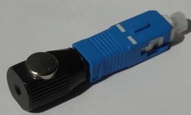 China Professional SC Bare Fiber Optic Adapters Plastic Metal Material for sale