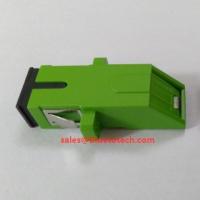 China Fiber Optic SC Side Shutter Adapter With ABS / PBT Material,Blue / Green Optical Cable Adapter for sale