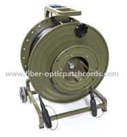 China Optical fiber EXPANDED BEAM Connector to SC 2core with Collimating Lens Minitary waterproof fiber cable Single Mode for sale