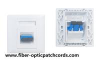China LC quad adapter FTTH wall mount box fiber faceplate for sale