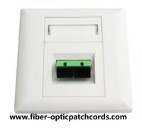China LC quad adapter FTTH wall mount box fiber faceplate for sale