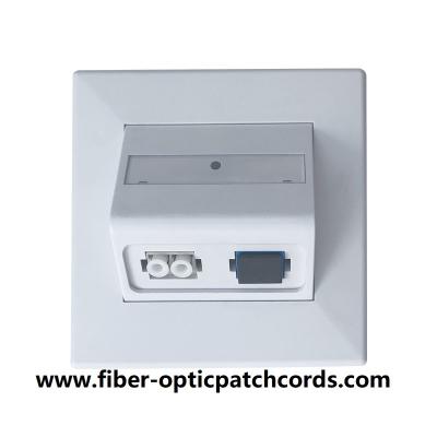 China Optical Fiber faceplate for SC Simplex adapter or LC duplex adapter for sale