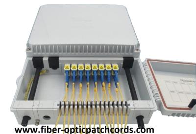 China Outdoor Splitter Fiber Optic Terminal Box 16 Cores FTTH FTTX Wall Mounted for sale