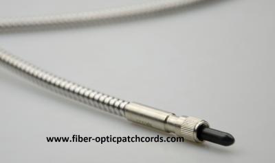 China NA0.12,0.20 Pure Quartz Stainless Steel Fiber Optic Patch Cord 200µM 400µM 600µM 1000µM for sale
