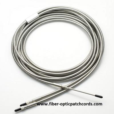 China Y shape 1×2 SMA905 Stainless Steel Laser Optical Network Cable Acrylate Coating for sale