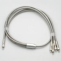 China Y 1×4 Stainless Steel Laser Armored Fiber Optic Cable SMA905 High Power for sale