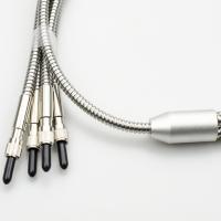 China Y 1×4 Stainless Steel Laser Armored Fiber Optic Cable SMA905 High Power for sale