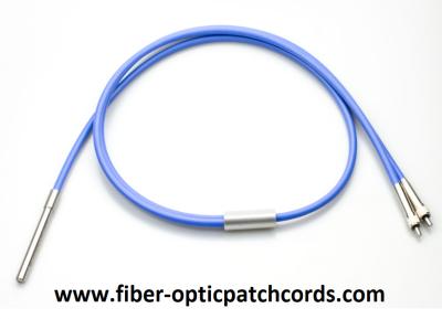 China 3.0mm Laser Optical IR UV Fiber Patch Cord SMA905 2500nm Wavelength  Y 1×2 for sale