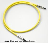 China SMA905 SMA906 Laser Optical Fiber Cable with Air Isolation Groove Connector Yellow cable for sale