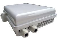 China FTTH PLC Splitter 16 Port Outdoor Fiber Distribution Box For SC UPC APC Adapter IP65 for sale