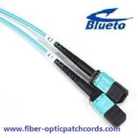 China MPO To MPO 48 Core OM3 Fiber Jumpers 9.0mm OD Multi Mode Patch Cord for sale