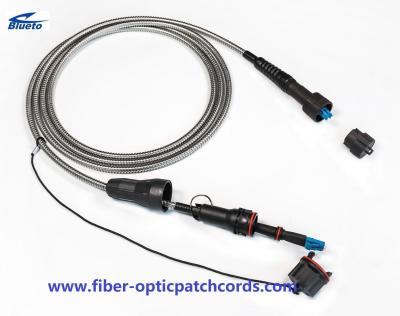 China Waterproof FTTA Fiber Optic Patch Cord Armored Fullaxs To ODVA LC 2 core for sale