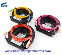 China Yellow E2000/APC-LC/UPC OTDR Lunch Cable 1km Single Mode Fiber Optic Test Cable Mini Box E2000 To LC Simplex for sale