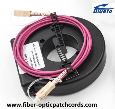 China 1KM OM4 SC-SC Multi Mode OTDR Launch Cable Mini Box Optical Fiber Dummy MM for sale