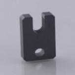 China Silicon Nitride Ceramic U-Clamp Block - High-Temperature Structural Component With Central Mounting Hole for sale