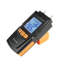 China GM605 GM610 Digital Portable Wood Moisture Meter with 4 Tree Species Adjustable ±1% Accuracy and Temperature Humidity Measurement for sale