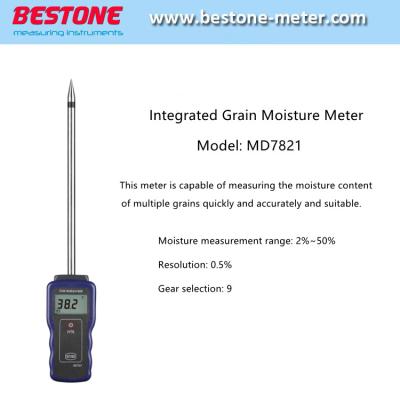 China Integrated Grain Moisture Meter MD7821 for sale