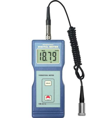 China VM-6310 Digital Vibration Meter Vibrometer with 0.01~199.9 mm/s Velocity Range 10 Hz ~ 1k Hz Frequency and 5% Accuracy for sale