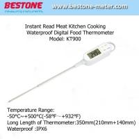 China Long Probe Digital Household Kitchen Cooking BBQ Meat Electronic Food Thermometer Waterproof for sale