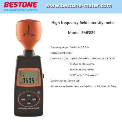 China High Frequency Field Intensity Meter Emf829 Isotropic 50MHz To 3.5 GHz for sale