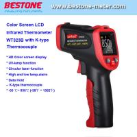 China Digital Circular Laser Infrared Thermometer with HD Color Display K Type Thermocouple for sale