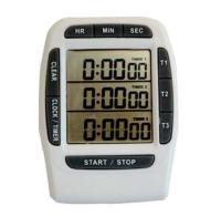 China ABS Material Precise Digital Timer with Triple Display 100 Hour Countdown for sale