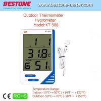 China Hygro-Thermometer Clock & Calendar with Indoor and Outdoor Temperature (KT-908) for sale