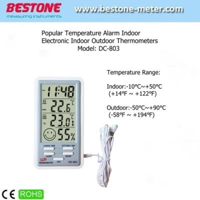 China Hygro-Thermometer Clock with Indoor and Outdoor Temperature (DC-803) for sale