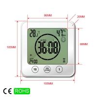 China Comfort Level Display Count Down Timer Digital Thermometer Hygrometer for sale