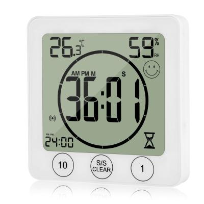 China KT-9 Digital Thermometer Hygrometer with Comfort Level Display Count Down Timer and Waterproof IPX4 for sale
