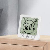 China Comfort Level Display Count Down Timer Digital Thermometer Hygrometer for sale