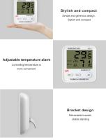 China Adjustable Temperature Alarm Indoor Digital Thermometer Hygrometer Al-3 for sale