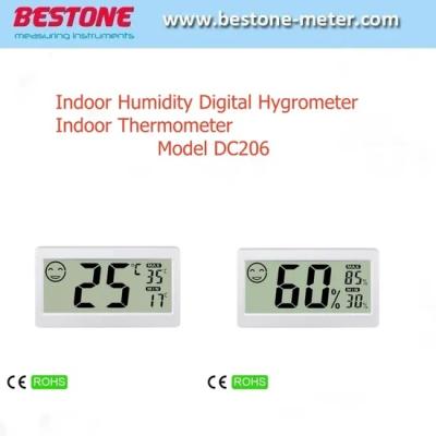China Indoor Humidity Digital Hygrometer Indoor Thermometer DC206 for sale