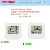 China Humidity Display Digital Indoor Thermometer Hygrometer with Comfort Level DC205 for sale