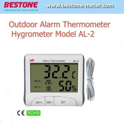 China Outdoor Alarm Thermometer Hygrometer Al-2 for sale